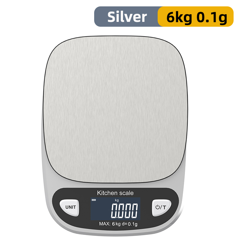 6kg/12kg Rechargeable Digital Kitchen Scale Stainl... – Grandado