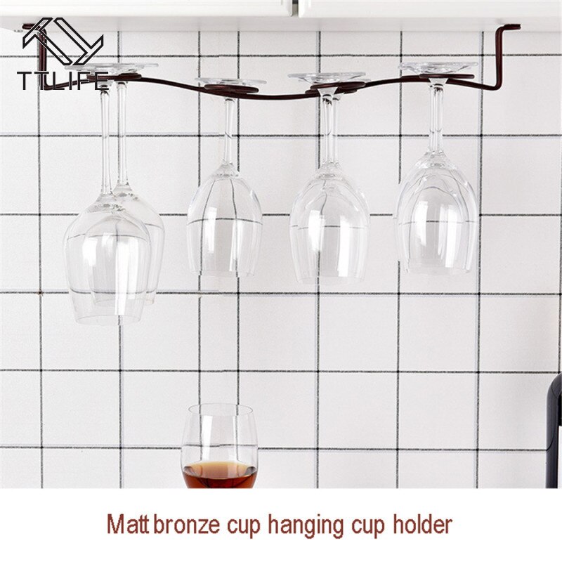 Metal 8 vinglas stativ holder stilktøj hængende un... – Grandado