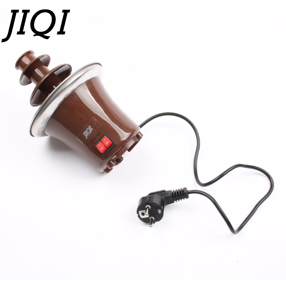 JIQI DIY 3-tier Chocolate Fountain Fondue Mini Cho... – Grandado JIQI DIY 3-tier Chocolate Fountain Fondue Mini Cho... – Grandado