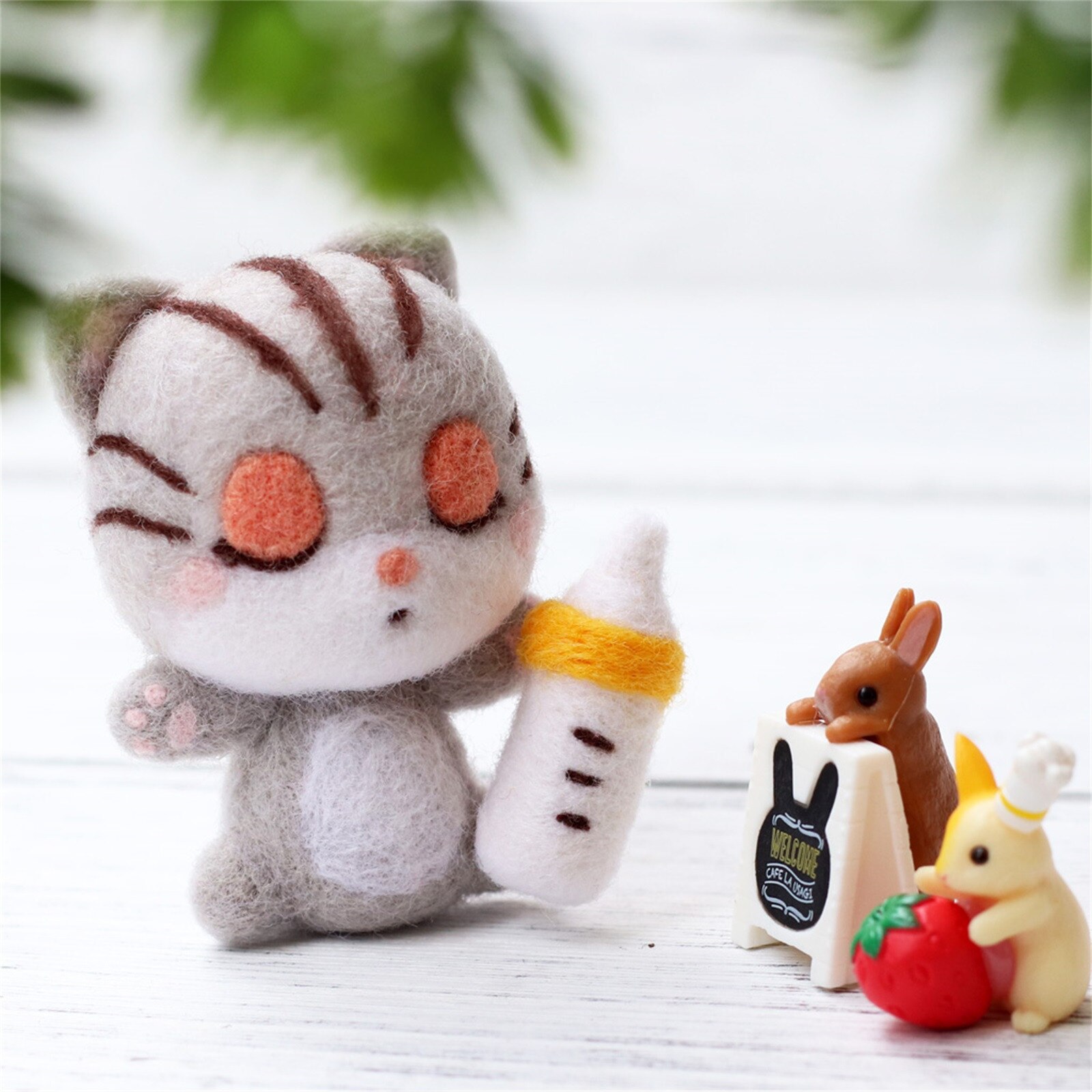 Lovely Kitty Naughty Cute Cat Pets Handmade Toy Do... – Grandado