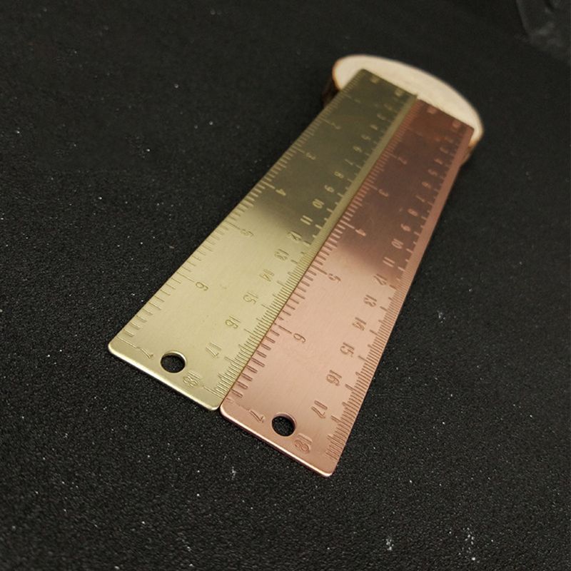 Vintage Copper Brass Straight Ruler Bookmark Carto... – Grandado