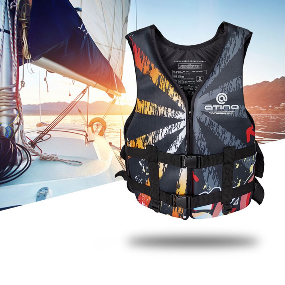 Water Sports Neoprene Rubber Adult Life Vest Swimw... – Grandado