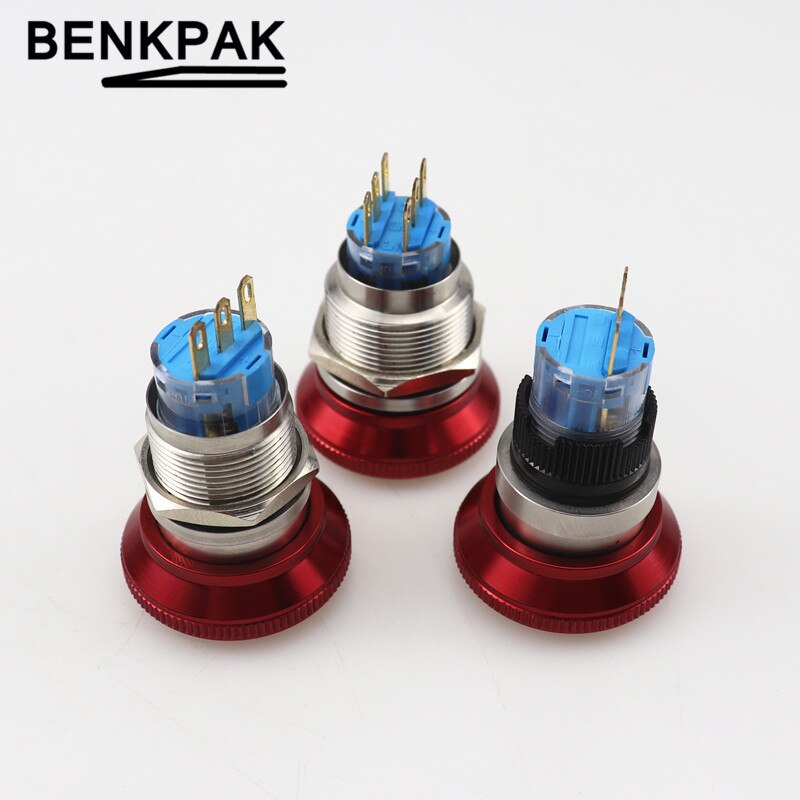 16mm/19mm/22mm Metal stop mushroom button emergenc... – Grandado