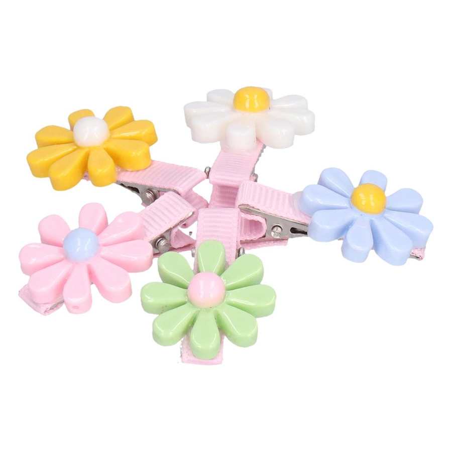 20 Pcs Pet Hair Clips Bright Colors Cute Floral Pe... – Grandado