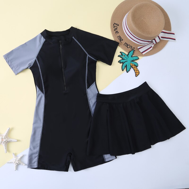 2022 Girls' Swimwear with Skirt Two Pieces Swi... – Vicedeal