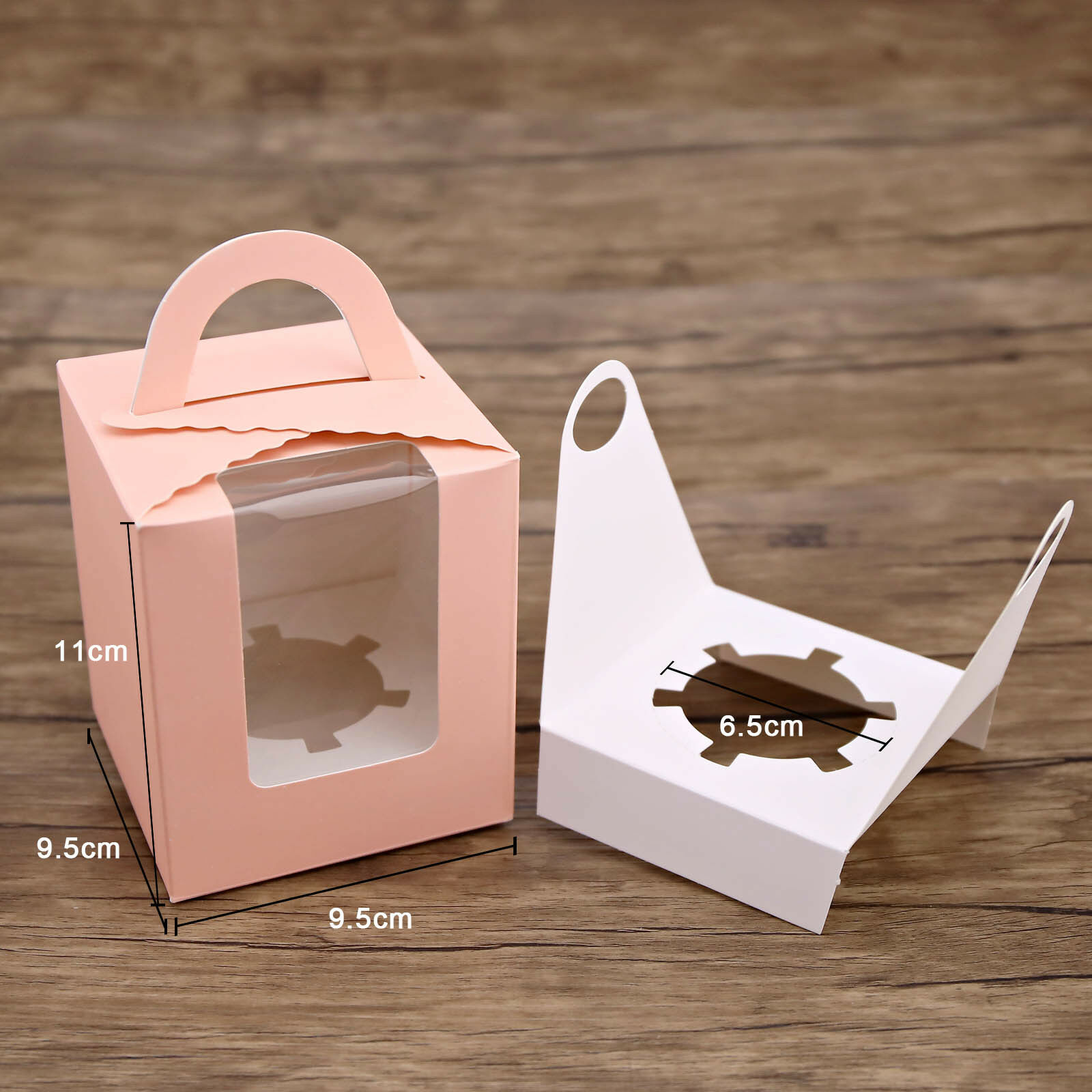 20 Pcs Papier Cupcake Doos Met Venster Wedding Par... – Vicedeal