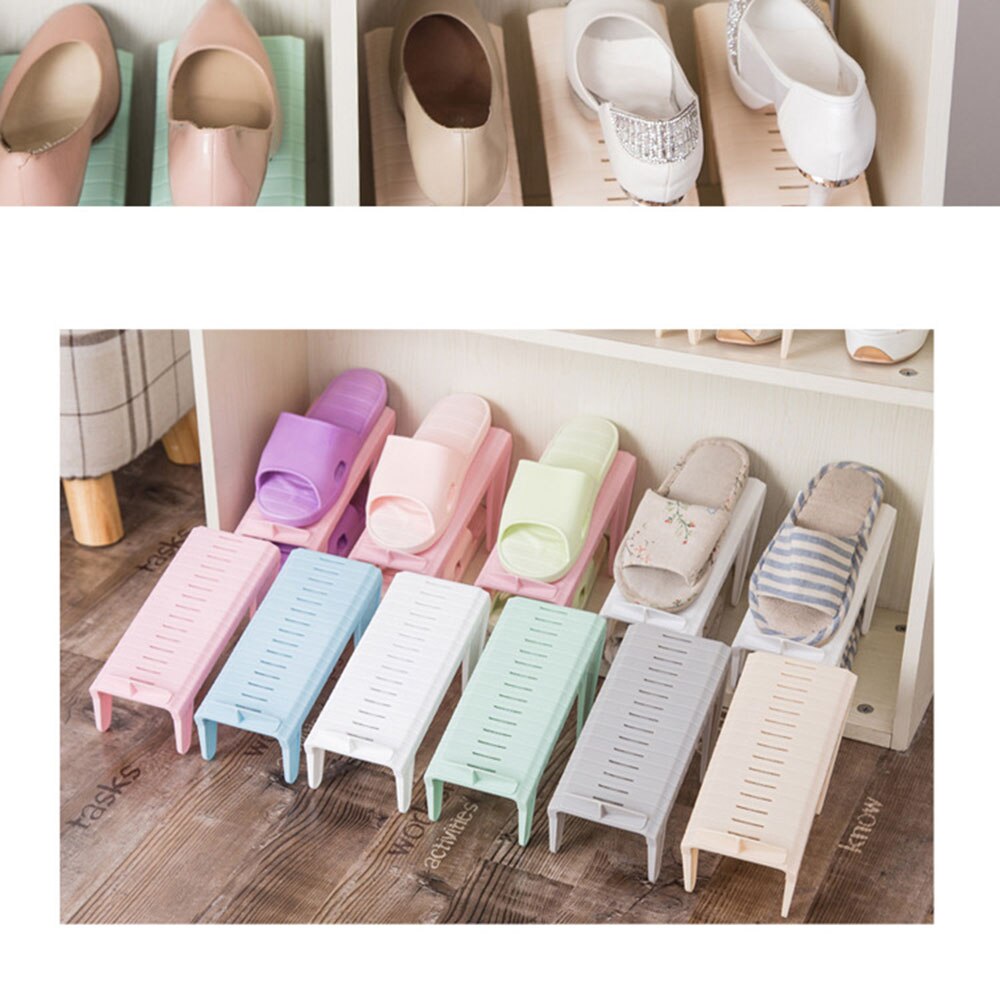 Nordic Color One-piece Shoe Rack Adjustable Shoe S... – Grandado