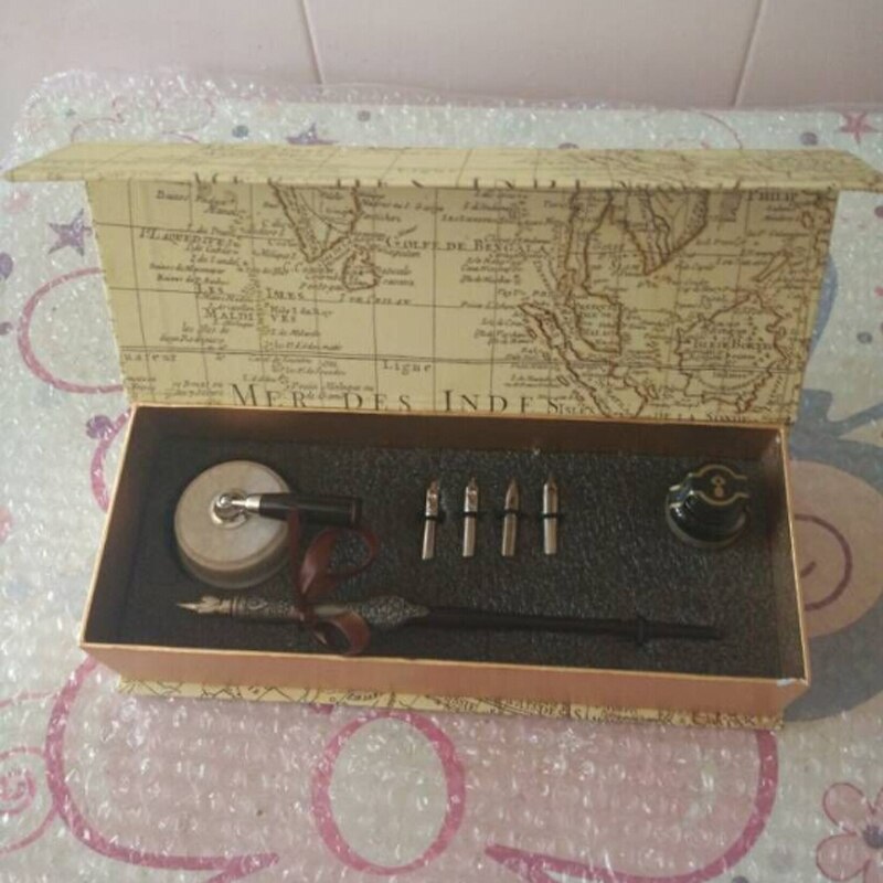 English Calligraphy Gothic Fountain Vintage Pen wi... – Grandado