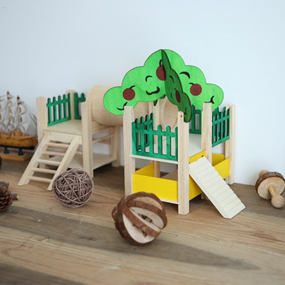 Wooden Luxury Castle For Pet Hamster Maze Pet Supp... – Grandado