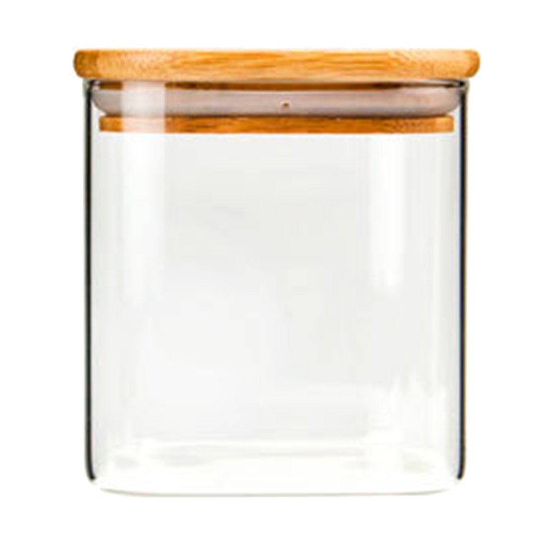 2Pcs 100 X 100mm 550ml Square Glass Airtight Canis... – Grandado