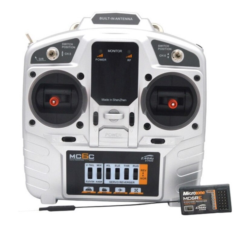 2.4Ghz MC6RE Ontvanger 6-Kanaals Gyroscoop Ontvang... – Vicedeal
