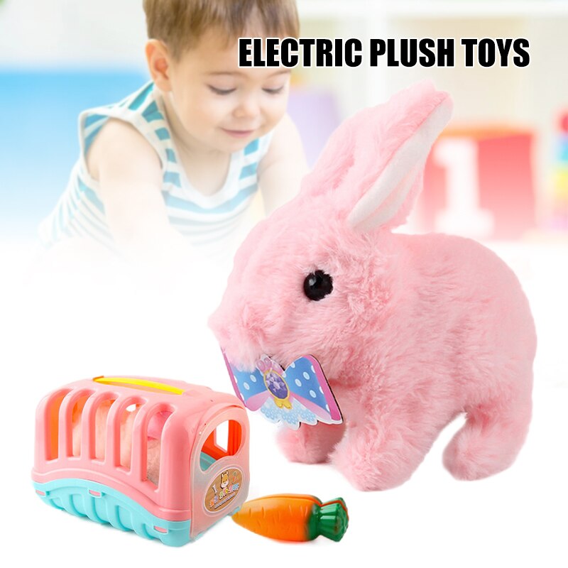 Electric Toy Pet Simulation Rabbit Plush Toy with ... – Grandado