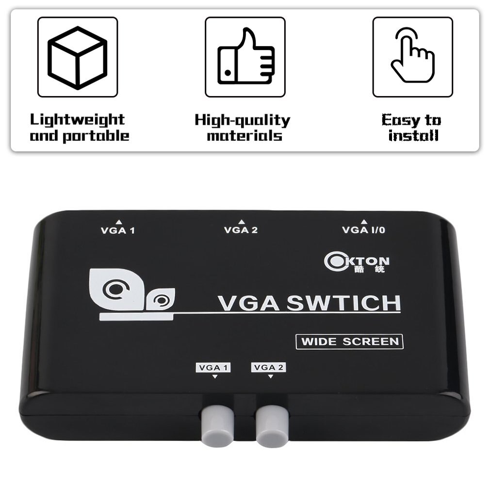 Original 2 In 1 Out VGA/SVGA Manual Sharing Select... – Grandado