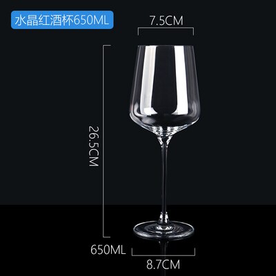 2 stücke kristall rot wein becher glas luxus rotwe... – Vicedeal