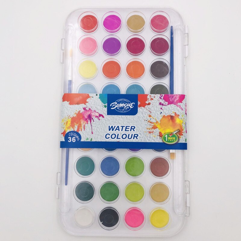 36 Colors Solid Gouache Paint With Colors Water Co... – Grandado