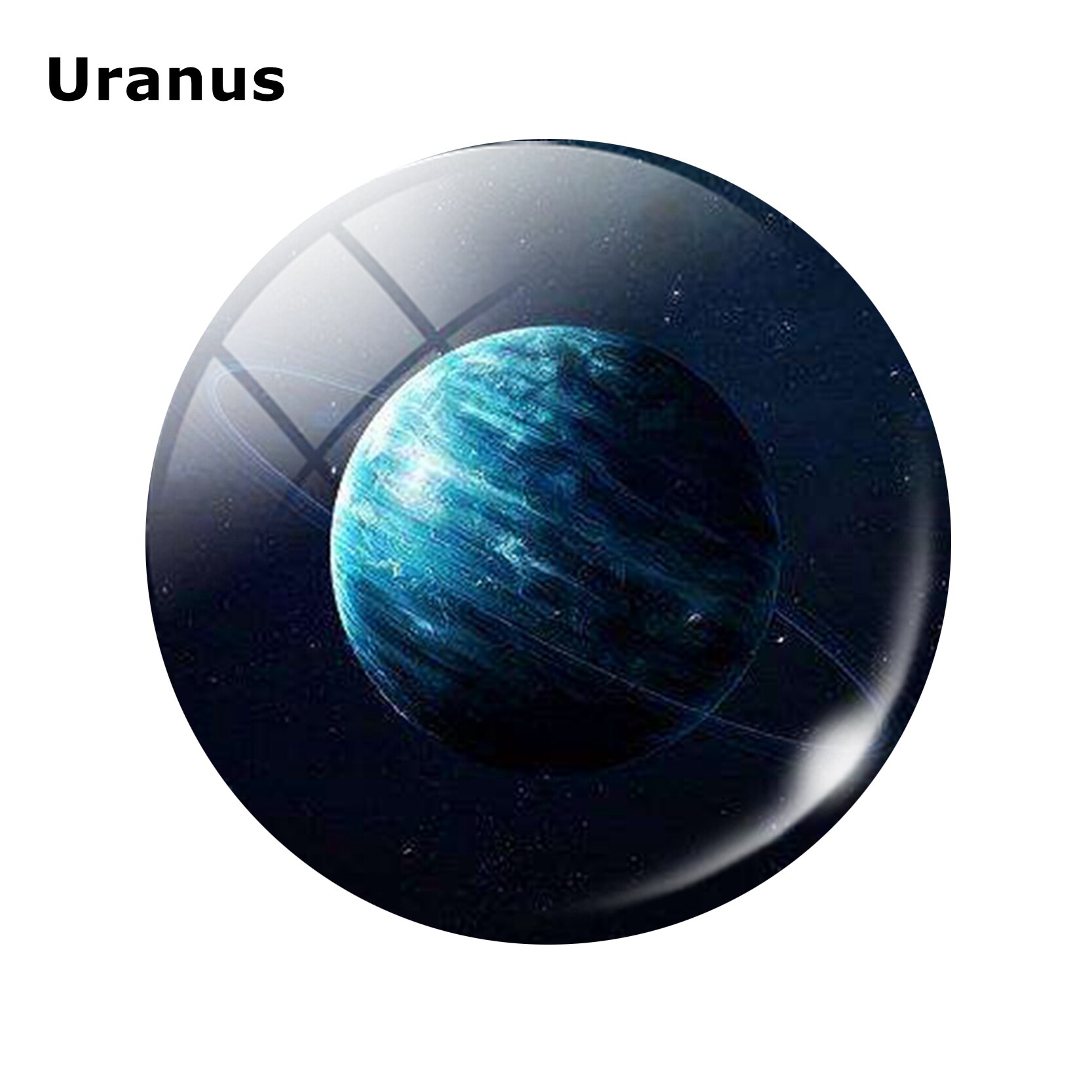 50MM Eight Planets Fridge Magnet Full Moon Earth S... – Vicedeal