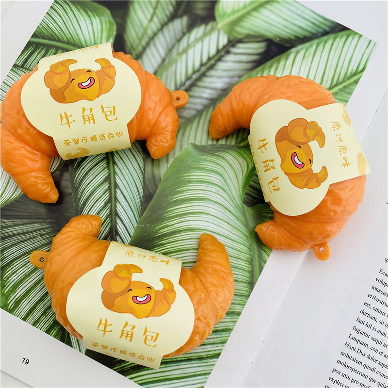 Squishy Food Kids Fidget Toy Simulation TPR Bread ... – Vicedeal