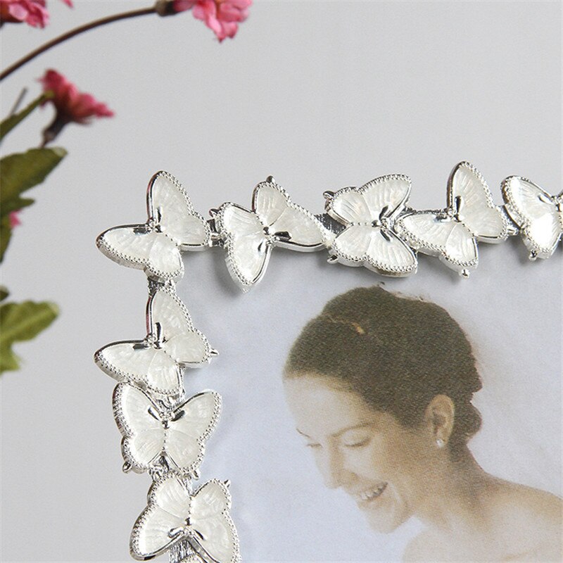 Butterfly Metal Picture Frame Simple Style Wedding... – Grandado
