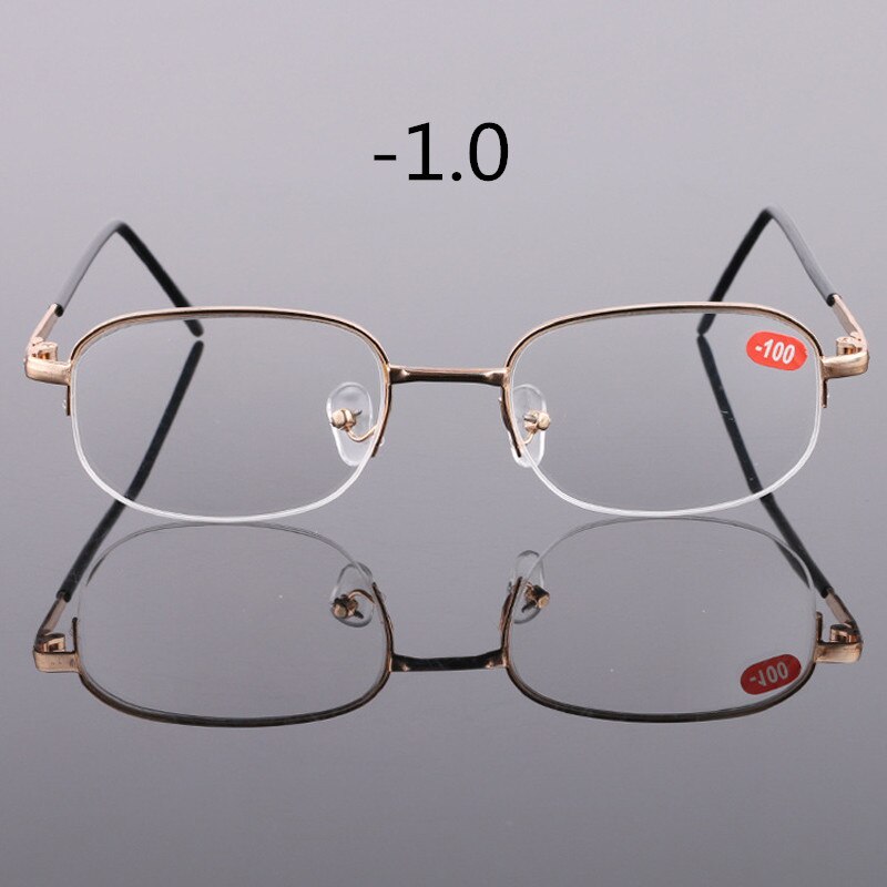 Elbru Rimless Myopia Glasses Men&Women Luxury Gold... – Grandado