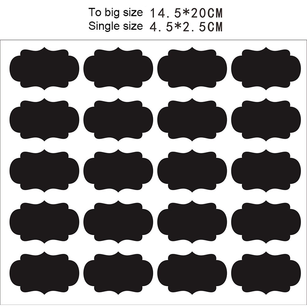 Sticker Blackboard Stickers Craft Kitchen Jar Stor... – Grandado