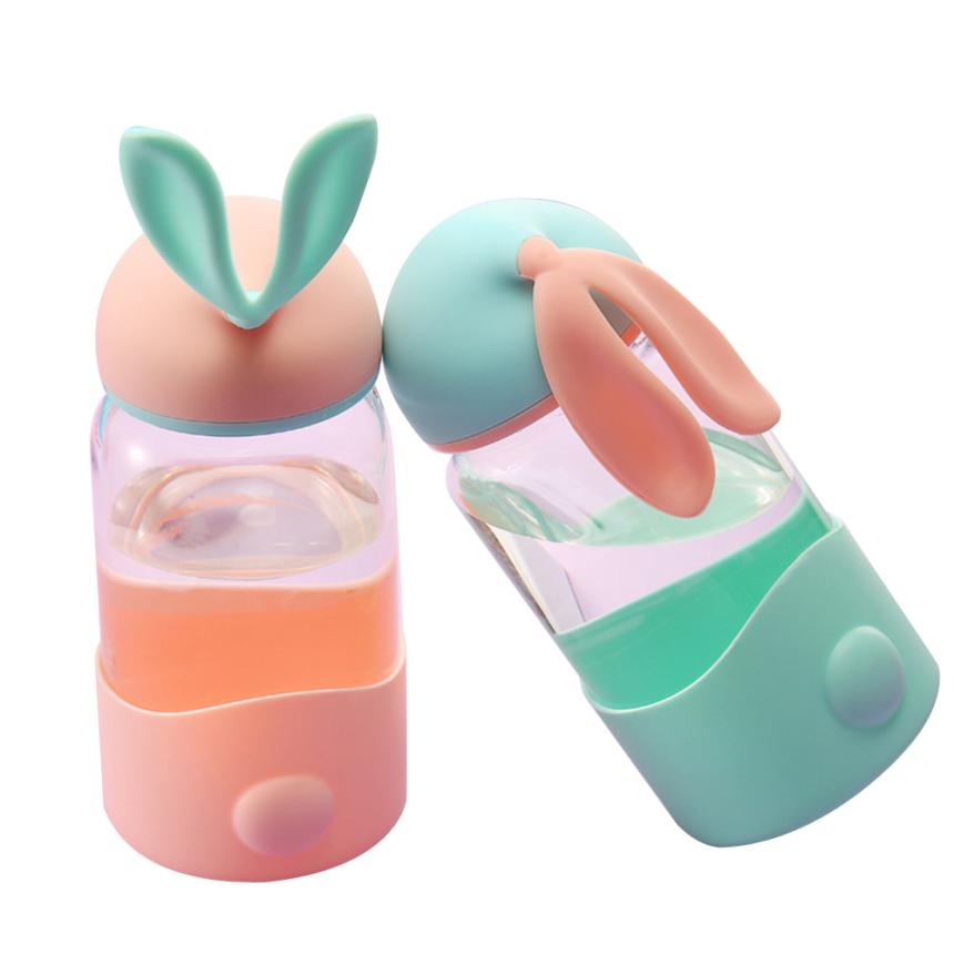 Cup Cute Rabbit Glass Cups Portable Cups Mini Hand... – Grandado