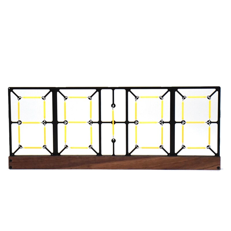 DIY Glow Light Analog Tube Clock Retro LED Color D... – Grandado