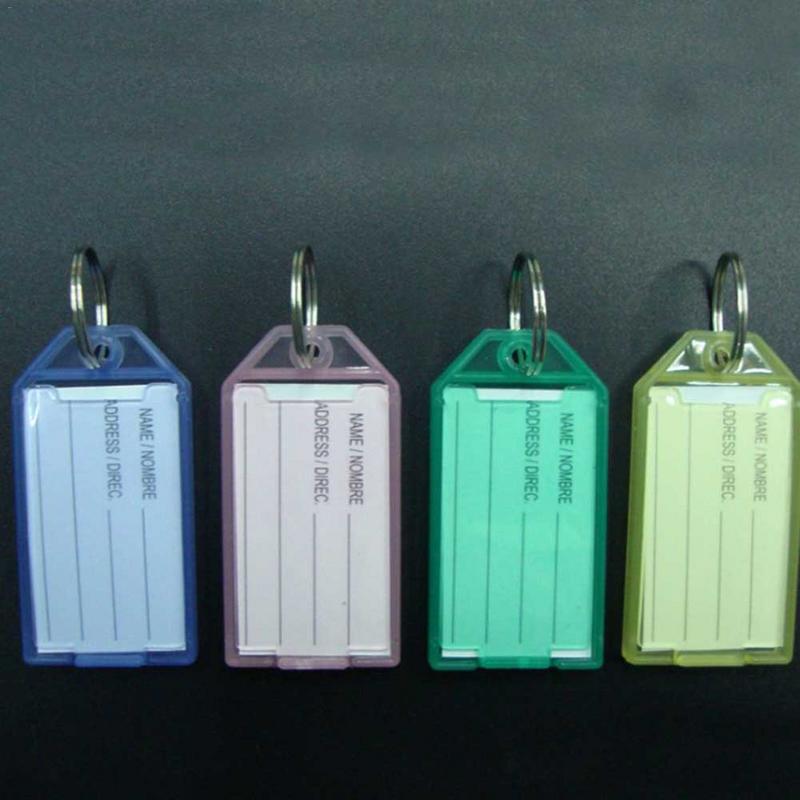 20PCS Colored Plastic Key Ring Classification Tag ... – Grandado