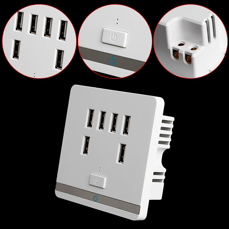 3.4A 6 ports USB chargeur mural prise de courant p... – Grandado