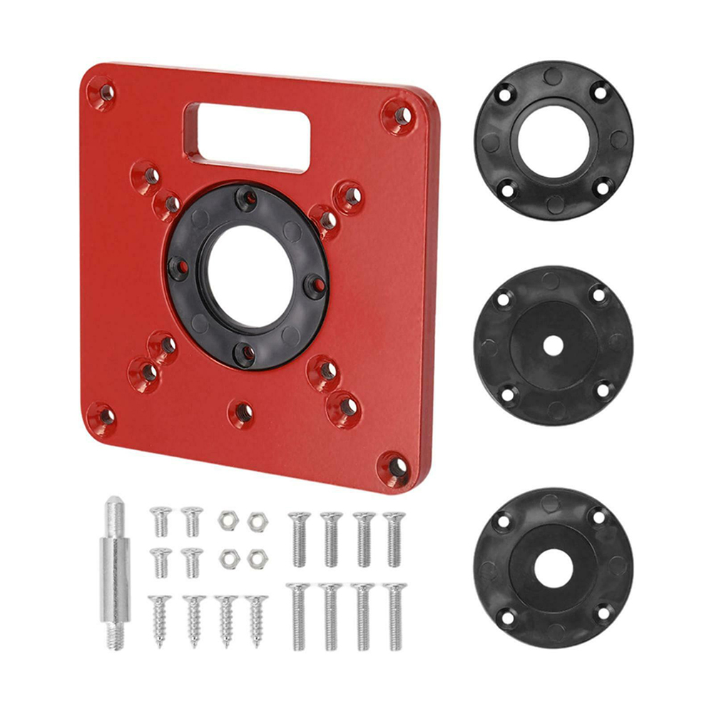 Router Table Insert Plate 4.7 * 4.7 * 0.3in Alumin... – Vicedeal