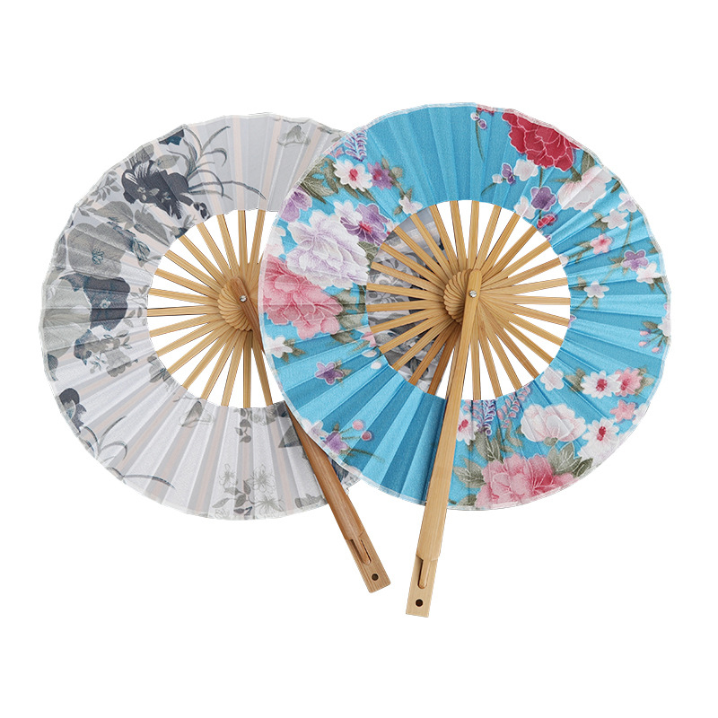 Japanse Folding Hand Fan Sakura Bloem Pocket Ronde... – Vicedeal