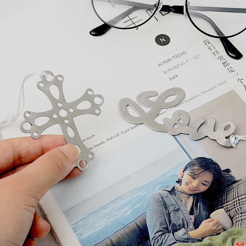 Hollow Metal Bookmark Novelty Book Mark Korean Sta... – Grandado