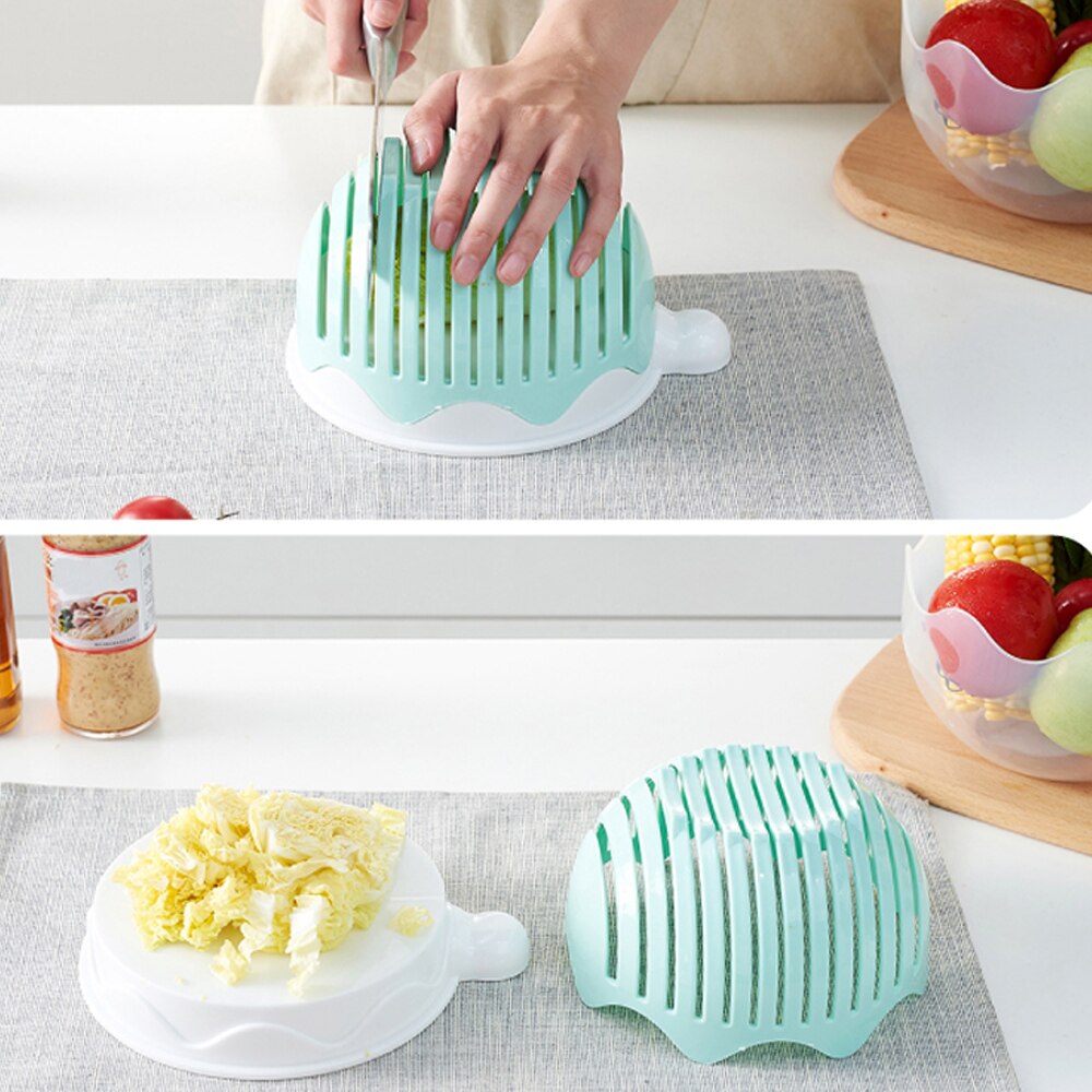 3 in1 Multifunction Salad Bowl Fruit Vegetable Cut... – Vicedeal
