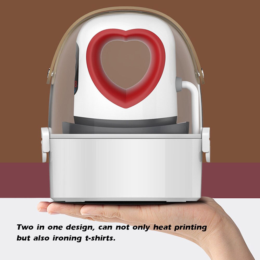 Mini Portable Heat Press Machine Heart-shaped Nove... – Grandado