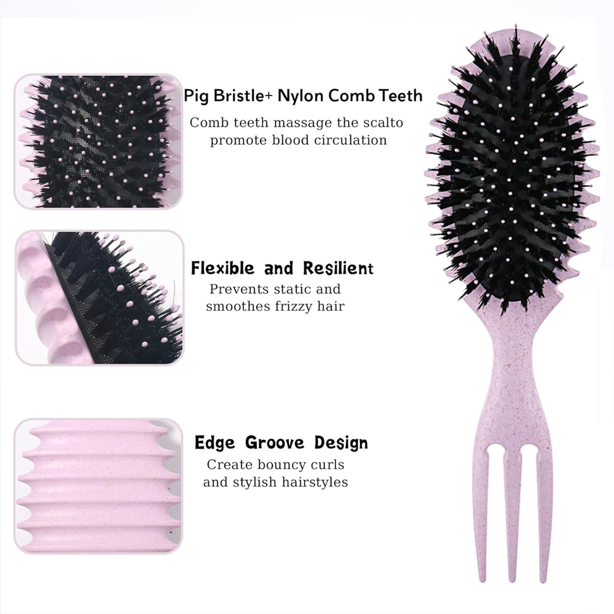 Salon Home Styling Comb Curl Defining Bounce Hair ... – Vicedeal