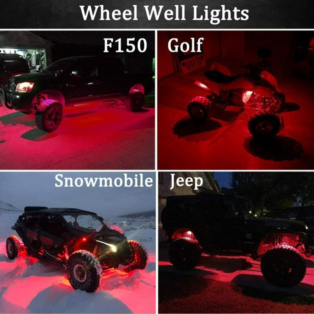 9-LED Rock Lights Bed Under Body Fog PC Lens + ABS... – Vicedeal