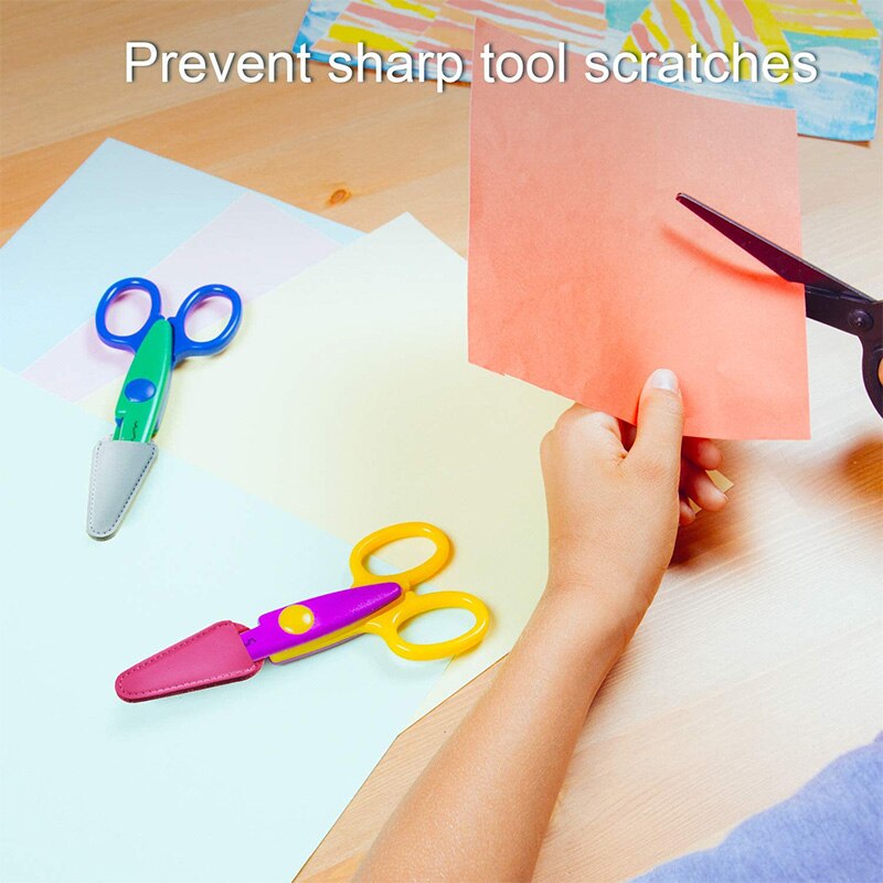 Scissors Sheath Safety Leather Scissors Cover Prot... – Grandado
