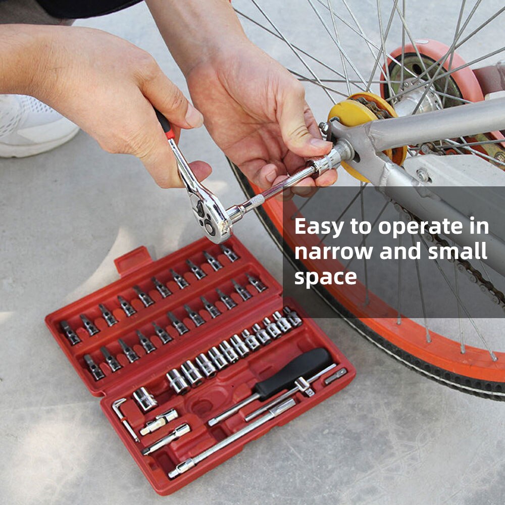 Hand Tool Kit 46PCS Wrench Batch Hand Tool Set Soc... – Vicedeal