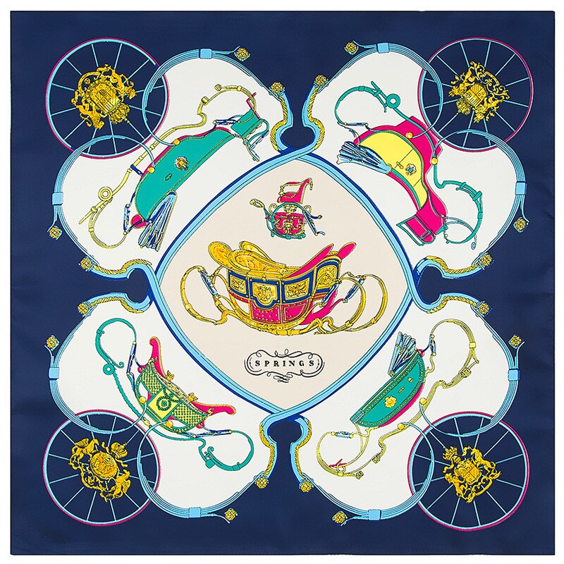 Matagorda Lady Scar 60-60cm Soft Silk Scarves Fren... – Grandado