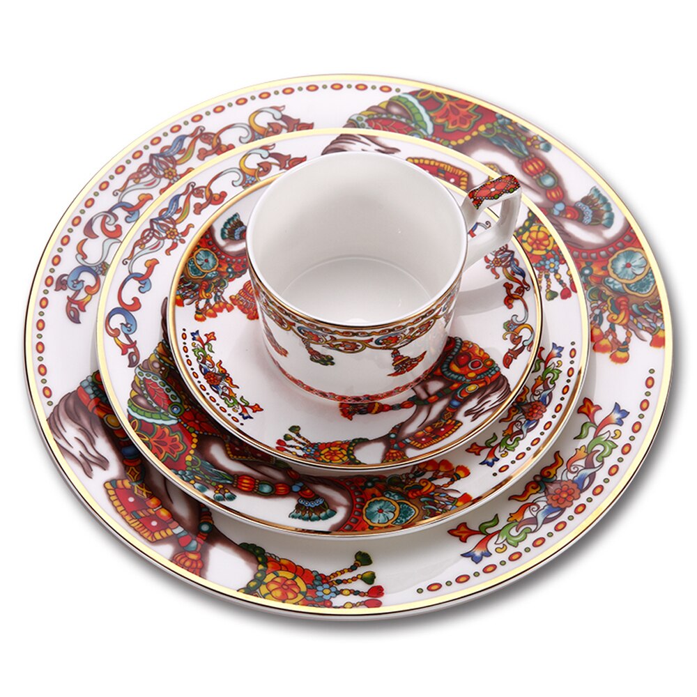 European-style herm porcelain tableware ceramic pl... – Grandado