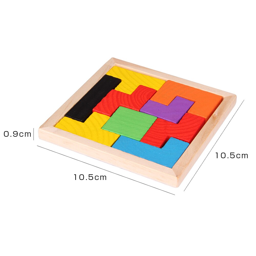 1 Set Multicolor Tangram Brain-Teaser Geometry Cog... – Grandado