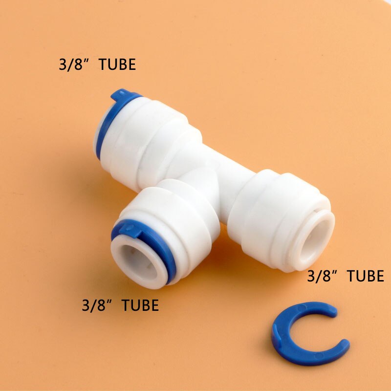 3/8" Tube Diameter 9.5MM 3 Way Union Tee Quick Con... – Vicedeal
