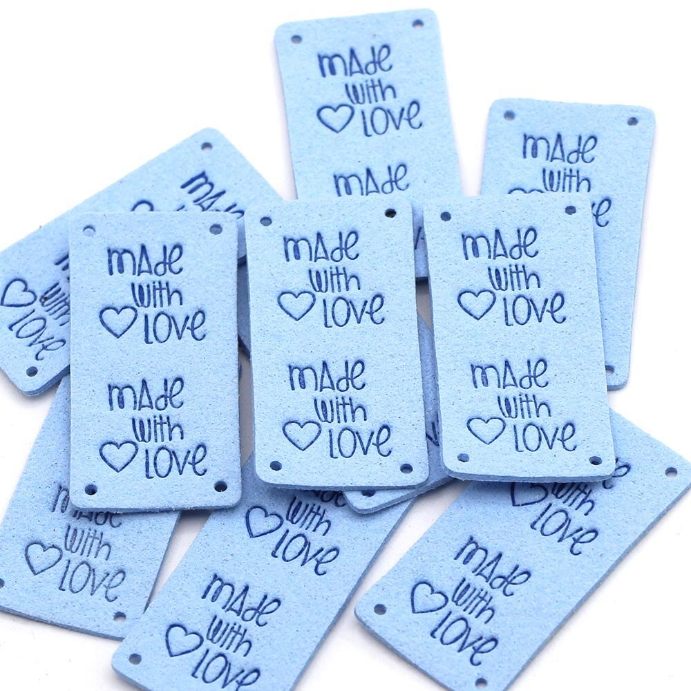 20Pcs Leather Hart Handgemaakte Labels Met Liefde ... – Vicedeal