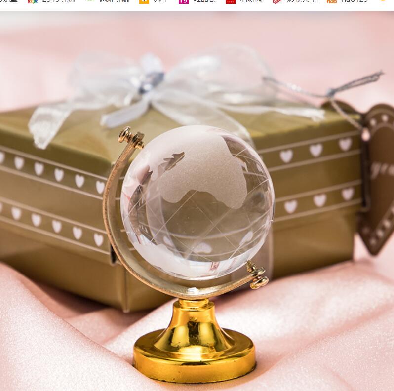 Beautifully Crafted Mini Crystal Globe Favors Wedd... – Grandado