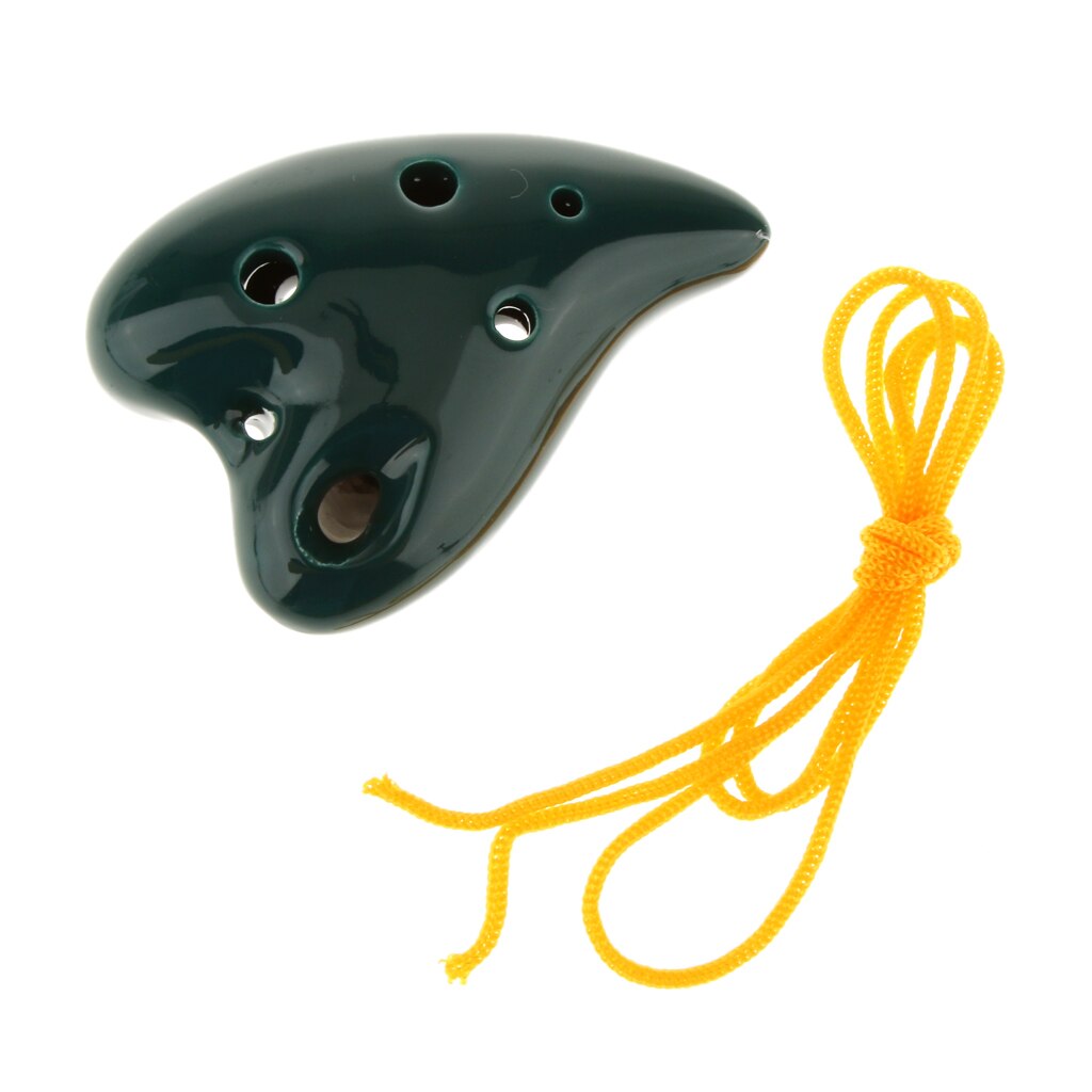 Portable Instrument Heart Shape 6 Holes Green Colo... – Grandado