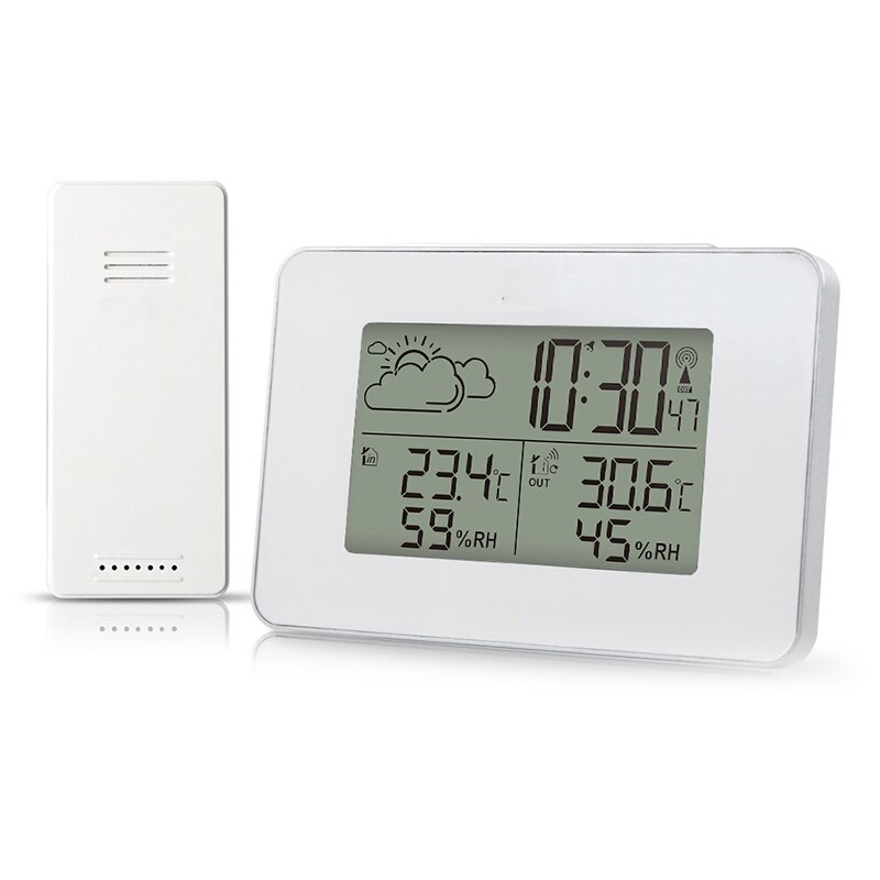 Outdoor Thermometer and Hygrometer with White Back... – Grandado