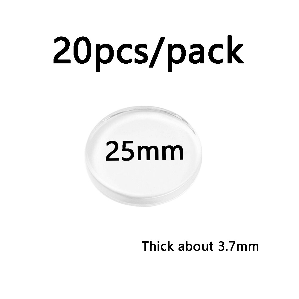 10MM-30MM Both Side Flat Round Clear Glass Cabocho... – Vicedeal