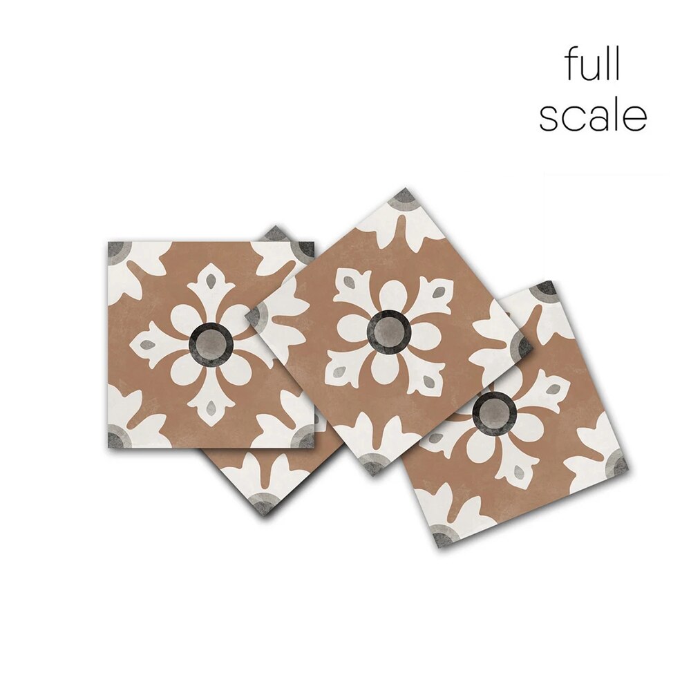 10pcs/set Orange Tiles Floor Wall Stickers Kitchen... – Vicedeal