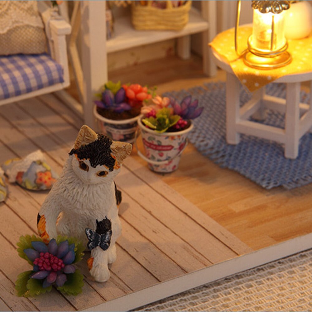 3D Mini LED Doll House Furniture DIY Handmade Mode... – Grandado