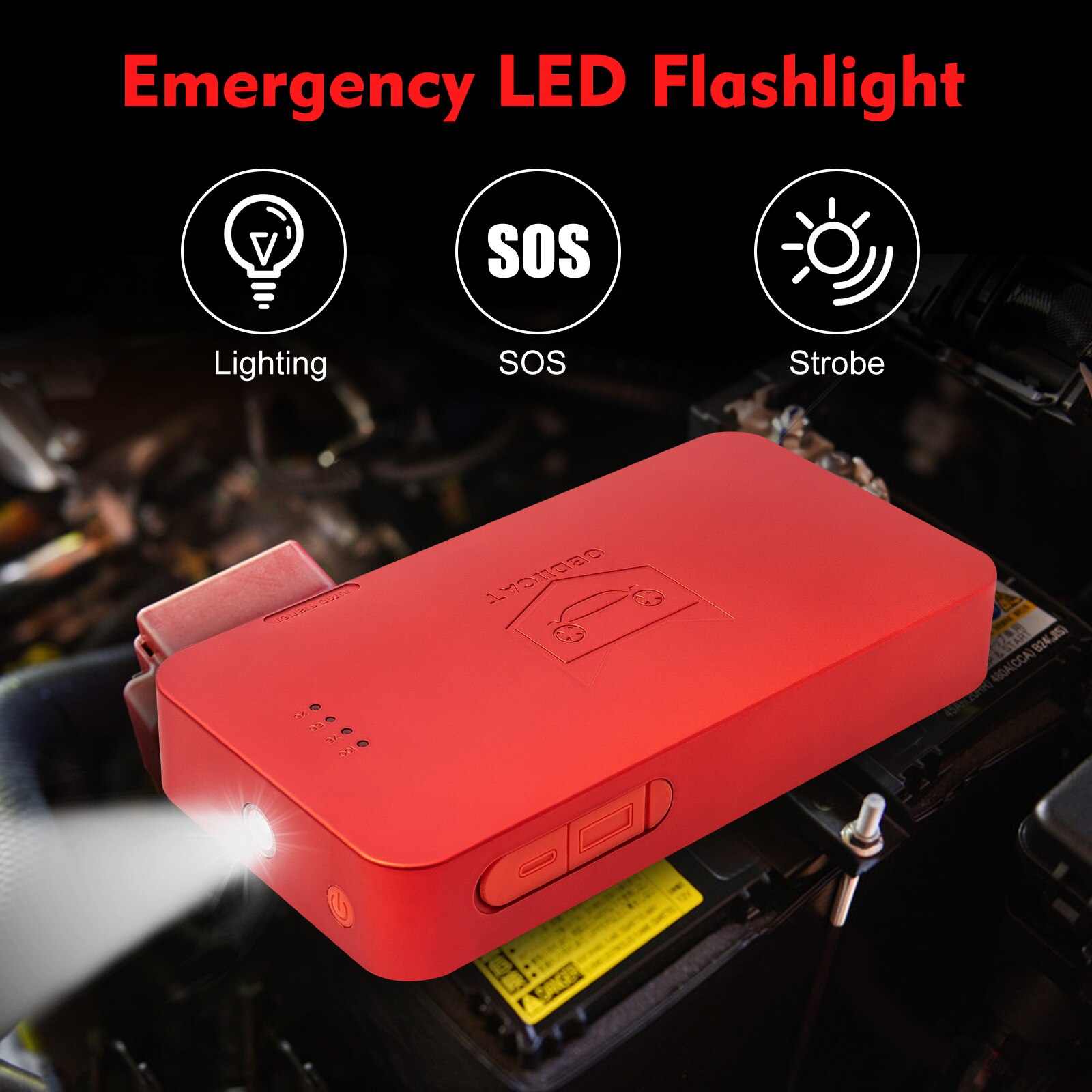 OBDIICAT-D16 Car booster Jump Starter 1000A Starti... – Grandado