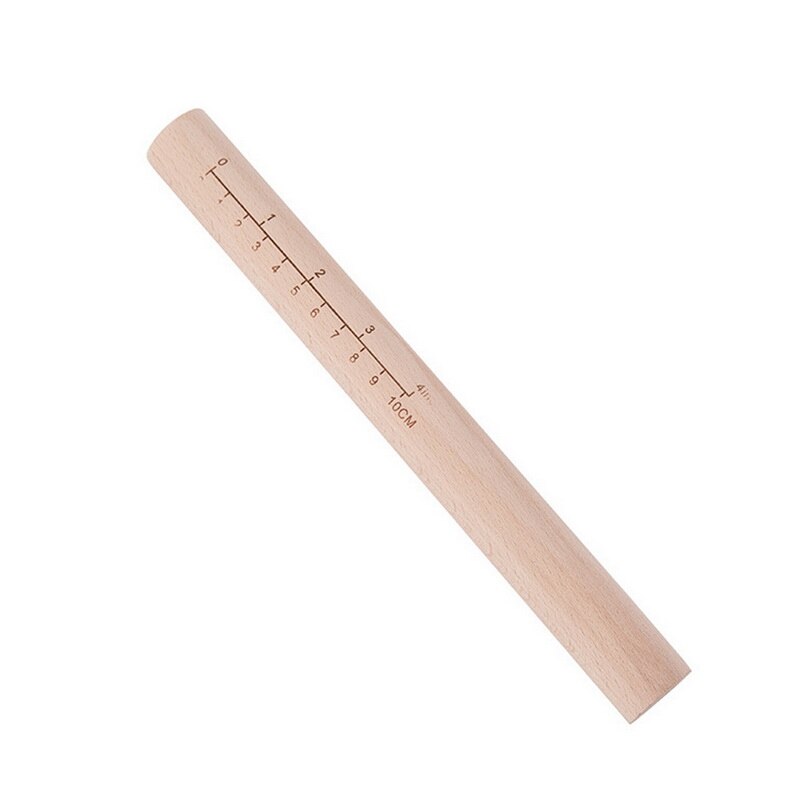 Wood Rolling Pin With Scale Solid Wood Dough Rolli... – Vicedeal